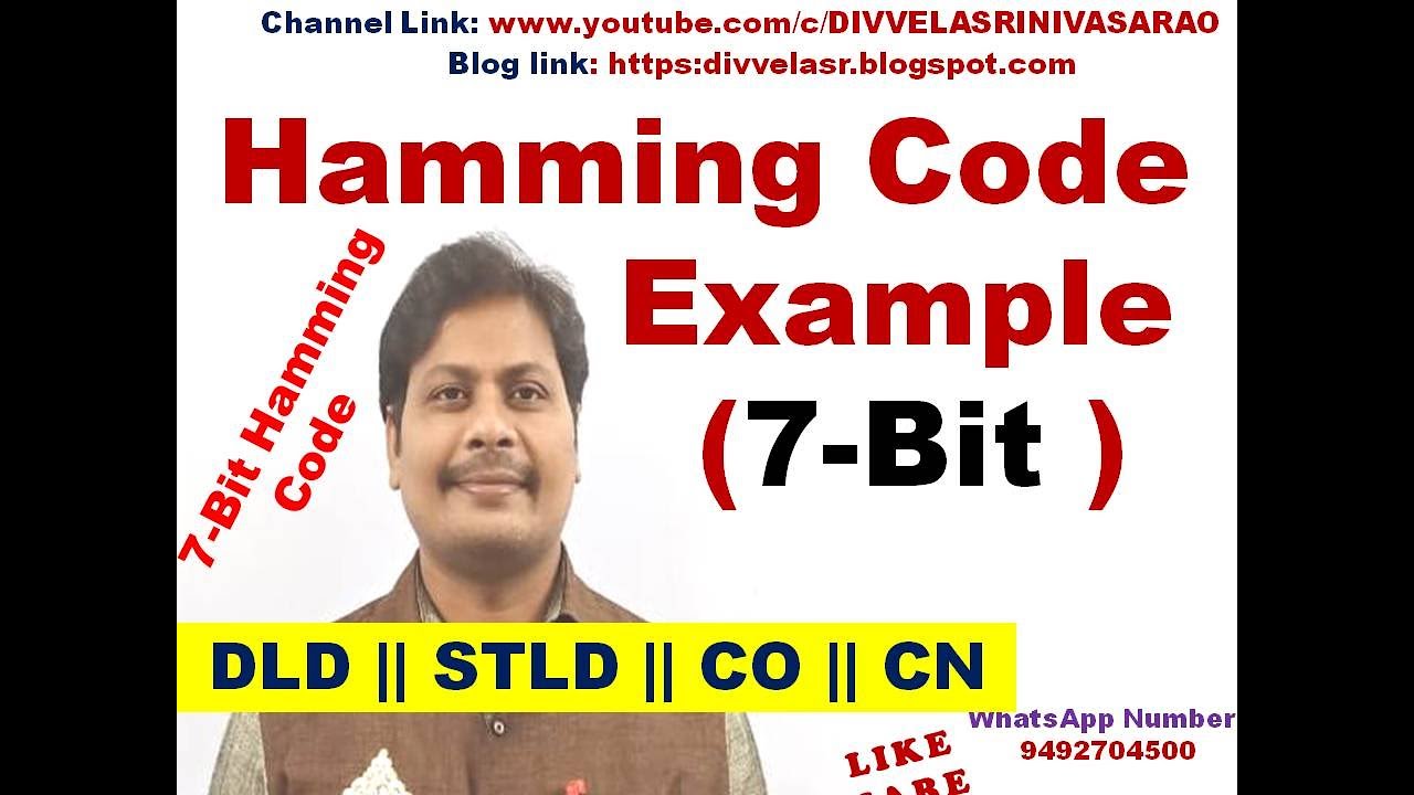 7 Bit Hamming Code || Hamming Code Example || Hamming Code || Error Detection and Correction Code
