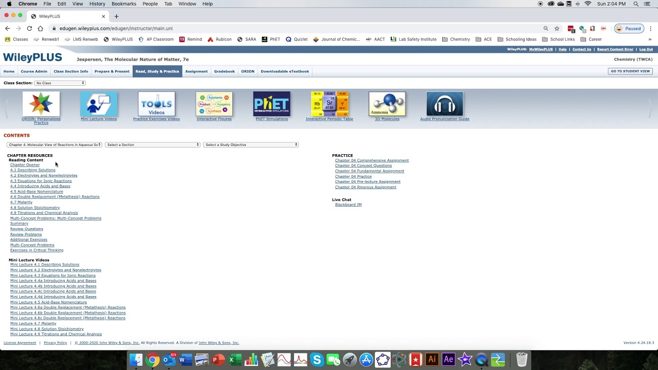 Accessing eBook in WileyPLUS