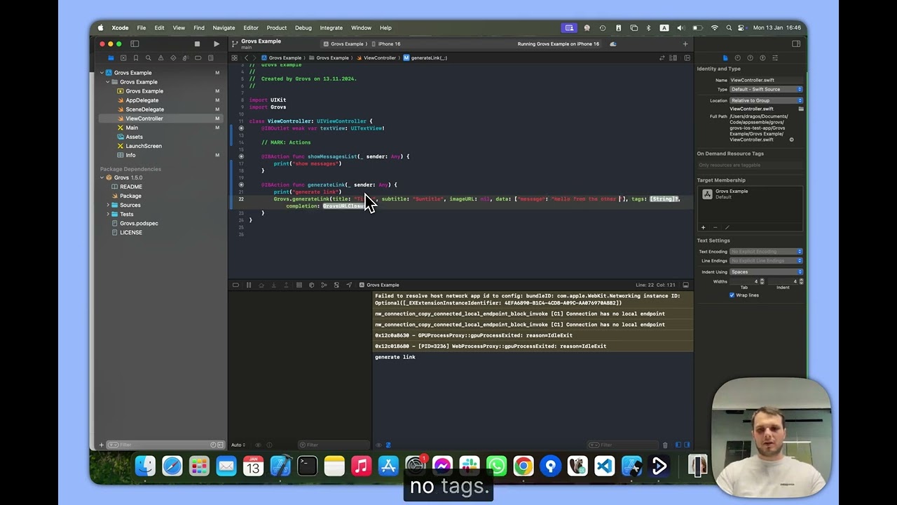 Grovs iOS SDK integration