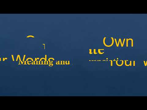 Delineate Meaning and Example Sentences