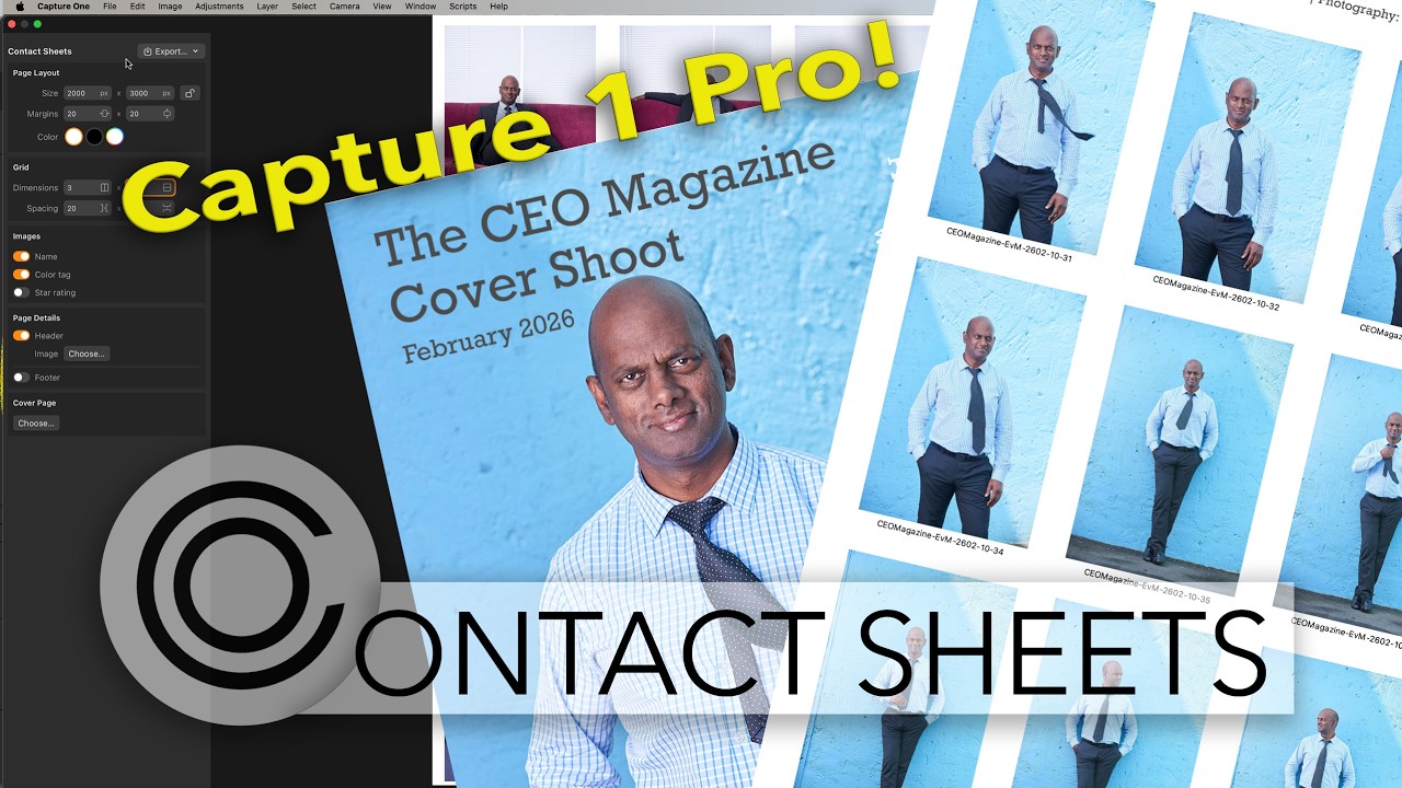 Capture One - Create Contact Sheets