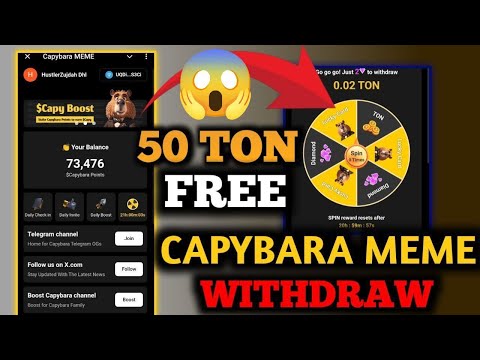 CapyBara Meme Token Listing Date | Capybara Meme Airdrop Earn Free Ton
