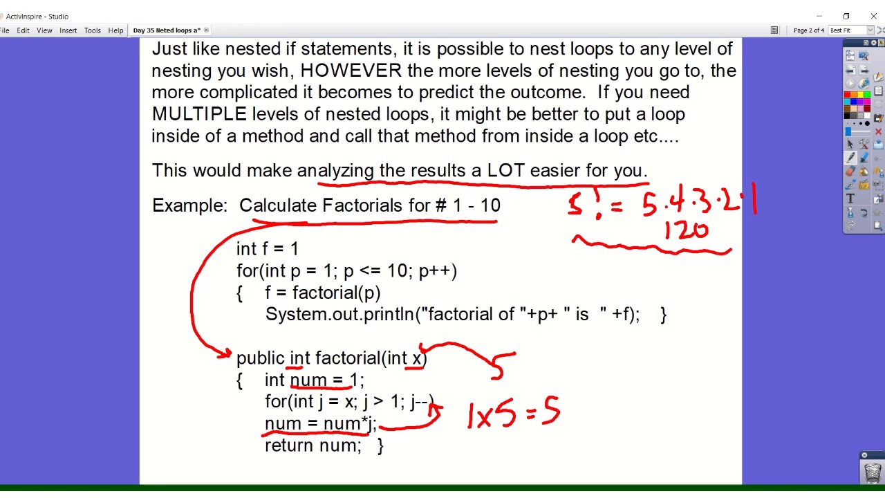 Day 35 Nested loops & do  while