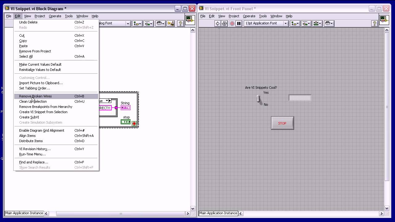 Dr. LabVIEW: Creating VI Snippets