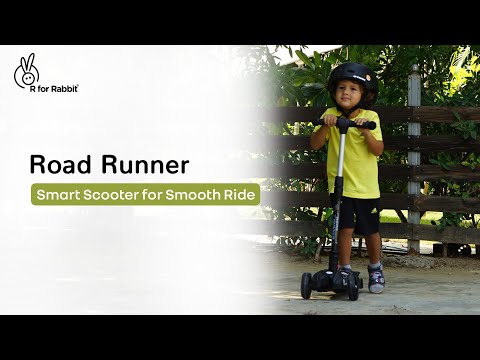 Road Runner Kids Scooter - PU LED Wheels, 4 Level Height Adjustment