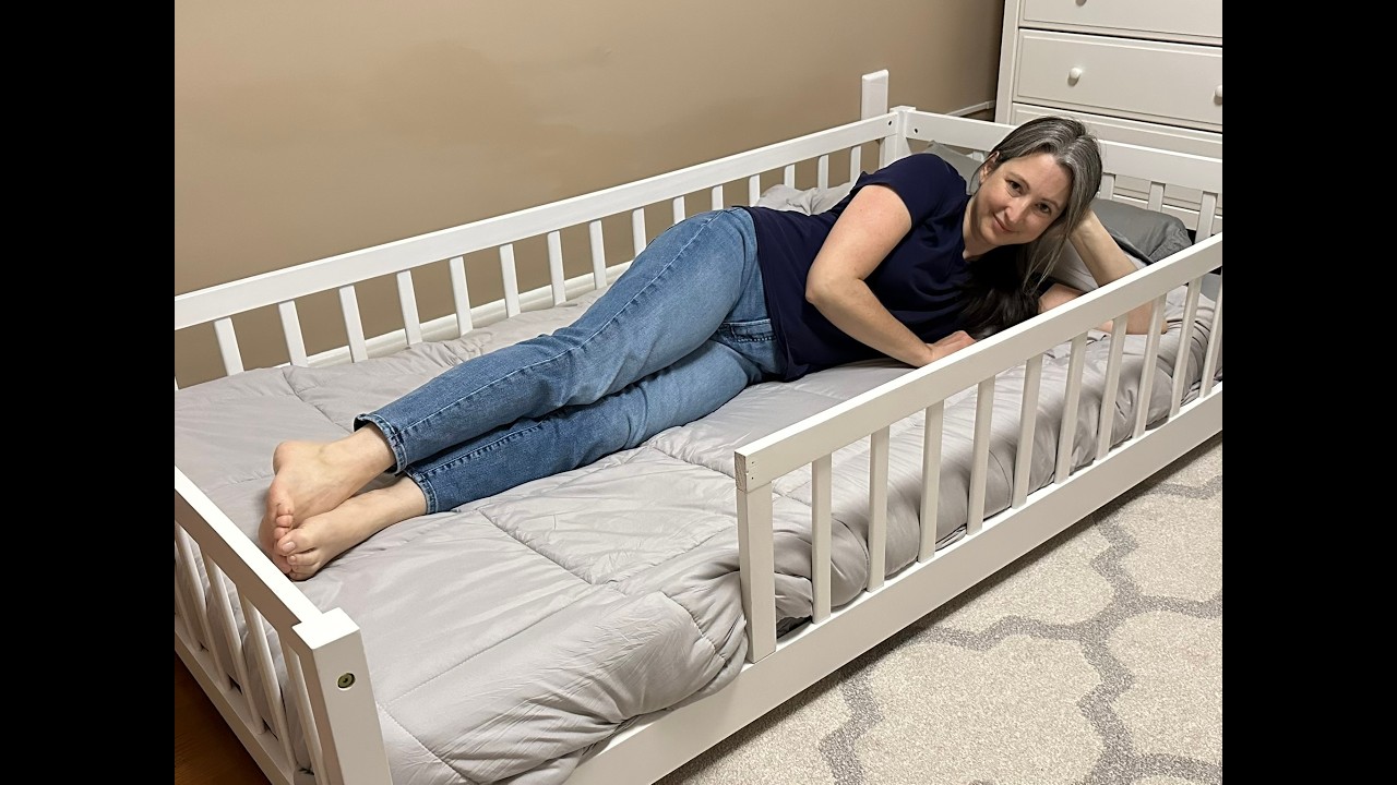 Wooden Montessori Twin Floor Bed Frame | Real Life  Review