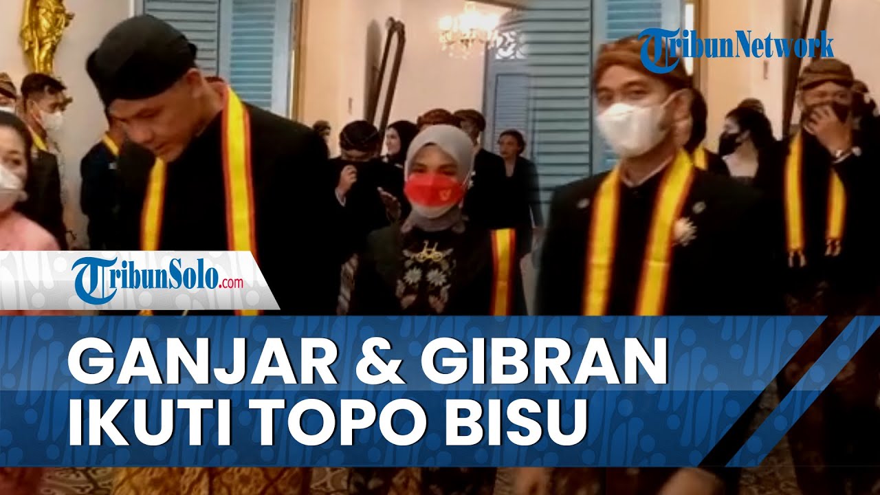 Gibran & Ganjar Pranowo Ikuti Topo Bisu pada Kirab Pusaka Dalem Malam 1 Suro di Pura ...
