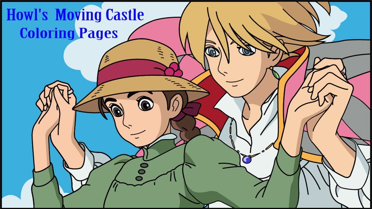 Howl And Sophie | Howl's Moving Castle Coloring Pages