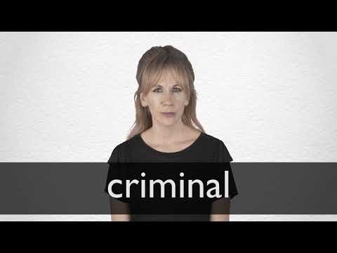 How to pronounce CRIMINAL in British English