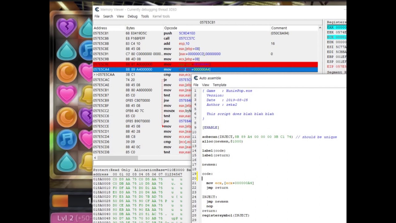 Cheat Engine - Hooking functions