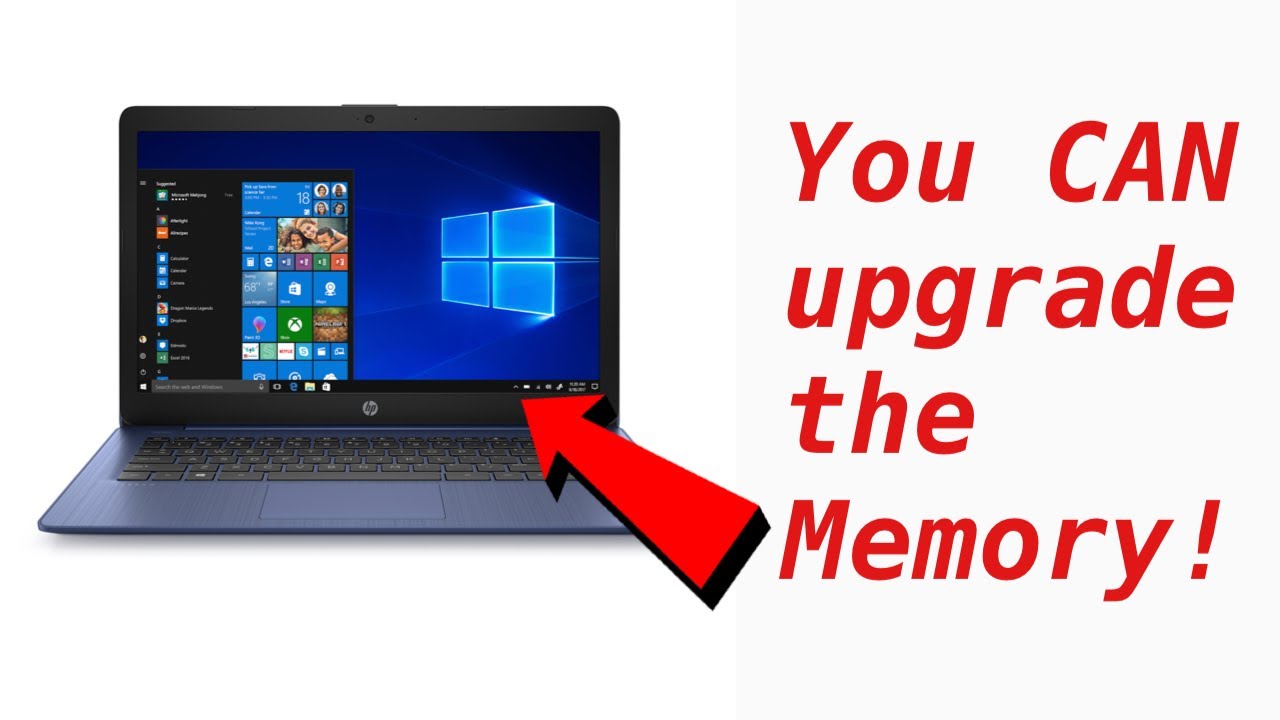 You CAN upgrade the memory on HP Stream Laptops!