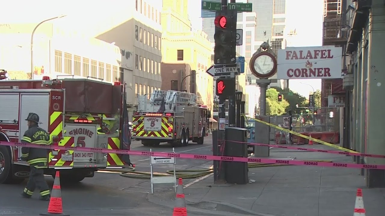 Downtown Sacramento streets back open after gas leak