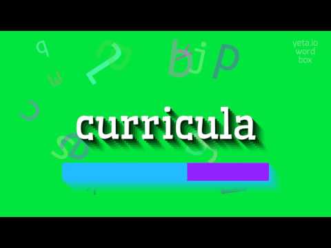 HOW TO SAY CURRICULA? #curricula