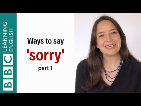 Ways to say 'sorry' Part 1 - English In A Minute