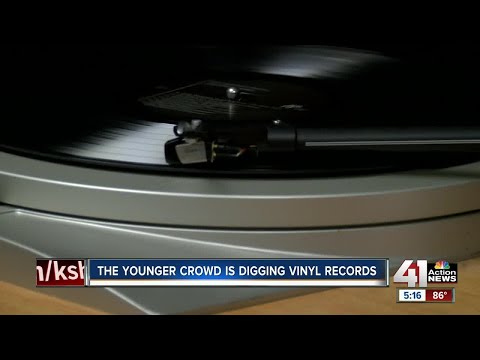 Vinyl record sales spike with younger listeners