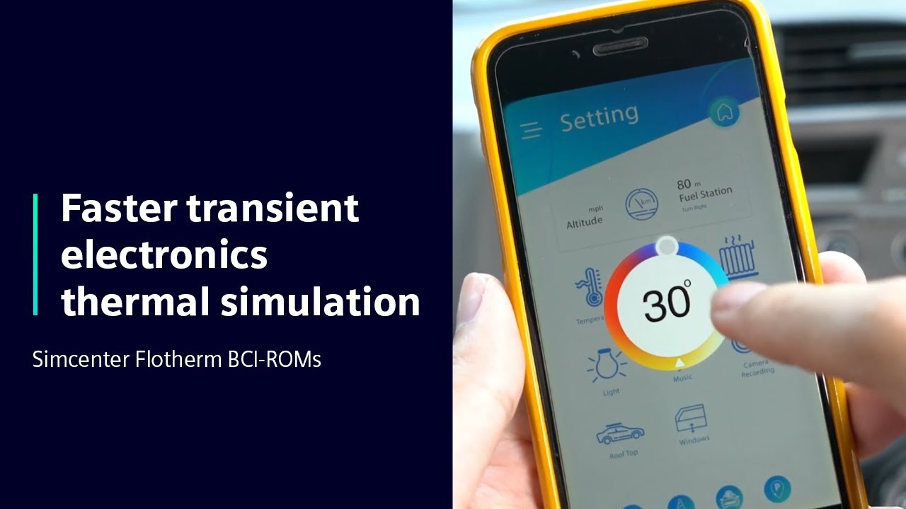 Faster transient electronics thermal simulation | Simcenter Flotherm BCI-ROMs #SimcenterCFD