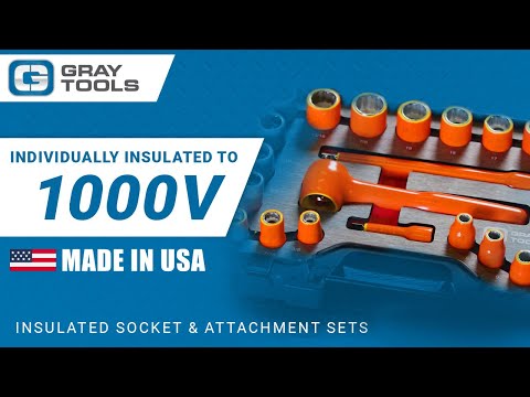 Gray Tools SAE & Metric Insulated Socket Sets