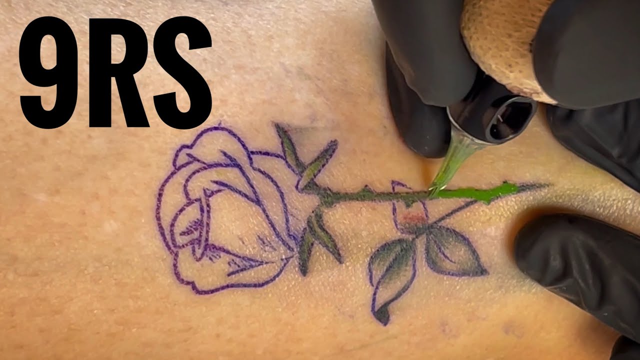 Small color rose Tattoo | 2,5x speed