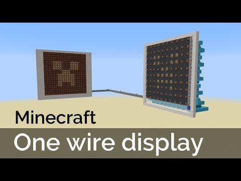 One Wire Display Minecraft Map