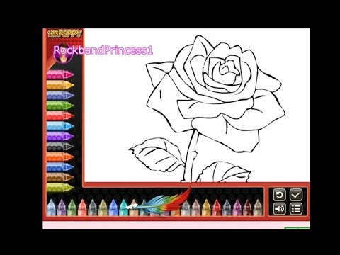 Flower Pictures To Color - Free Flower Games