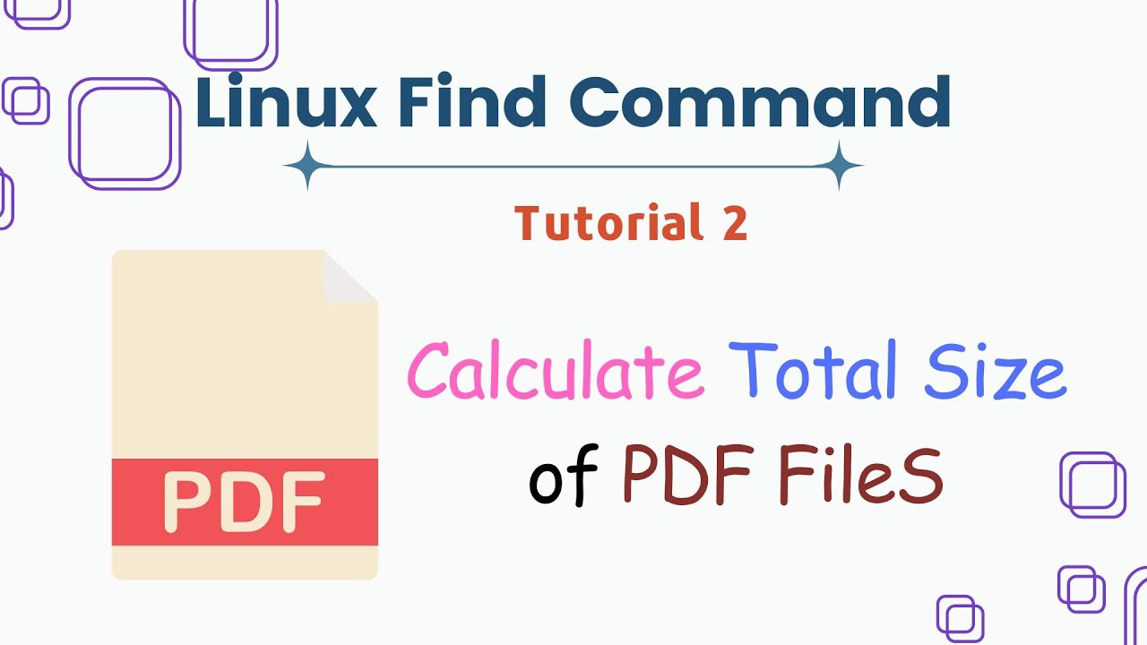 Bash script: How to Find and Calculate Total Size of PDF Files in The User Home Directory