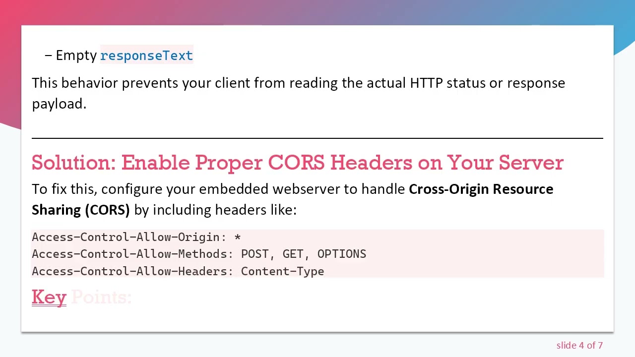 Handling XMLHttpRequest Server Error Status and Response in Firmware Uploads
