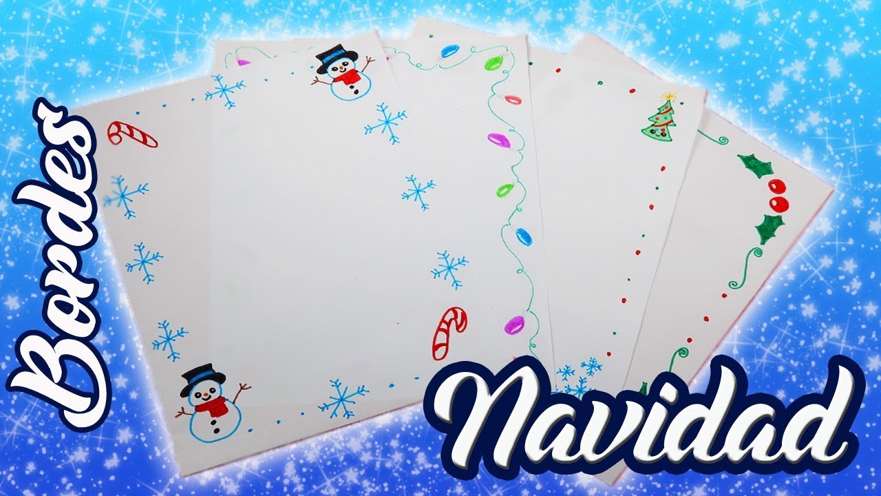 Hojas Decoradas / Bordes - Edición Navidad!