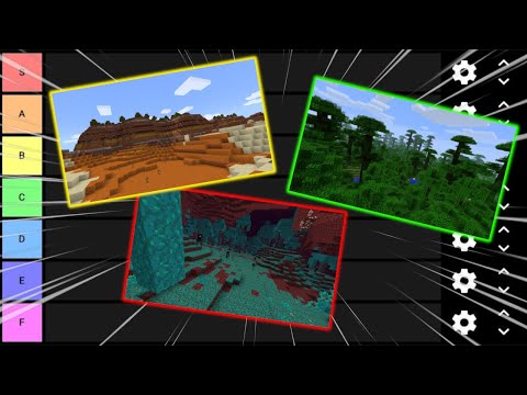 I TIERLISTED THE BIOMES OF MINECRAFT! - Minecraft biome Tierlist