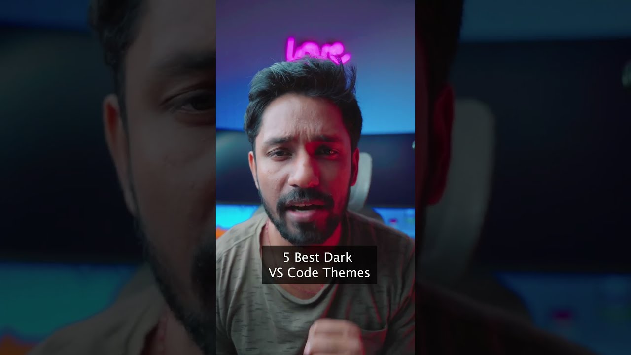 5 Best Dark VSCode Themes 🔥 | PRO Dev 🔥 | VSCode Themes 2022 | #vscode #coding #er1shivam