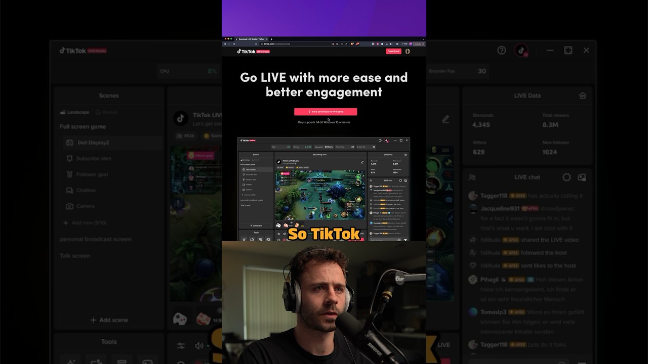 How to stream on TikTok from your PC