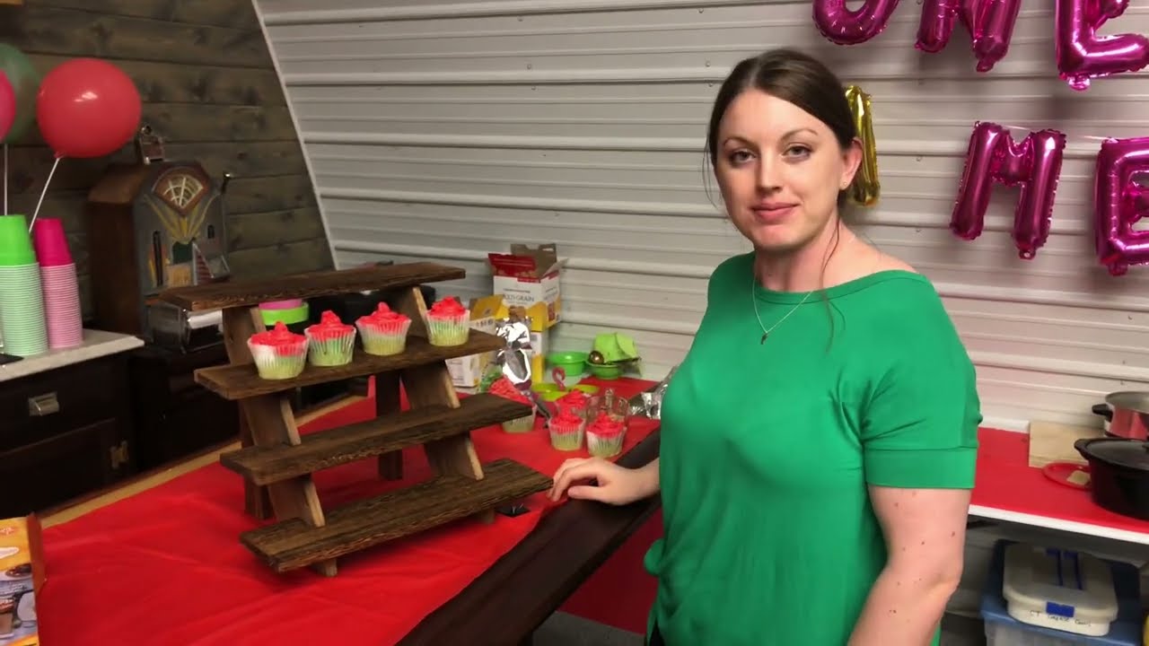 Wooden Cupcake Stand Display, 4-Tier Dessert Table Display Set Rustic Wood Risers Review