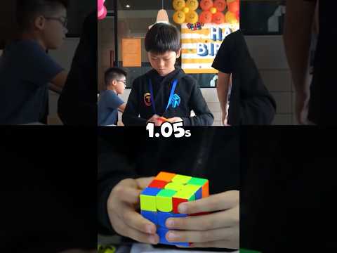 1 Second RUBIK’S CUBE Solve by Yiheng Wang! Unofficial Word Record
