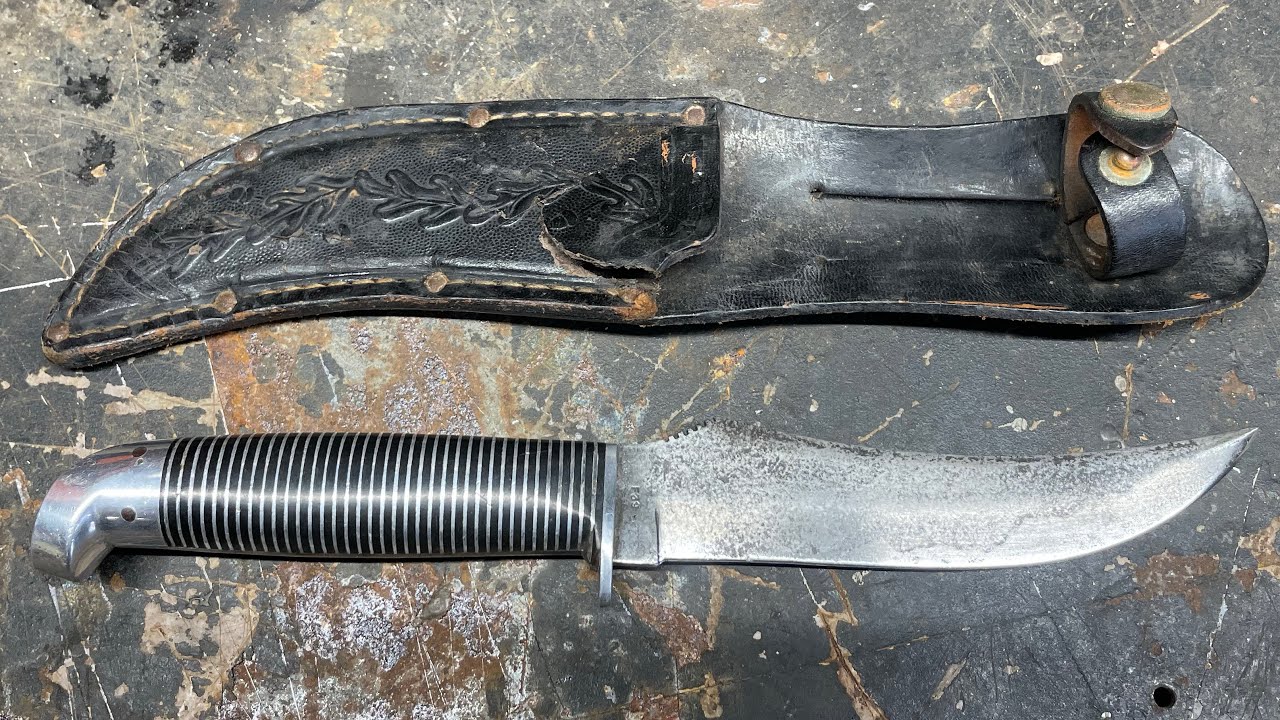 Western F39 hunting knife. Cool old vintage USA made awesomeness part 1