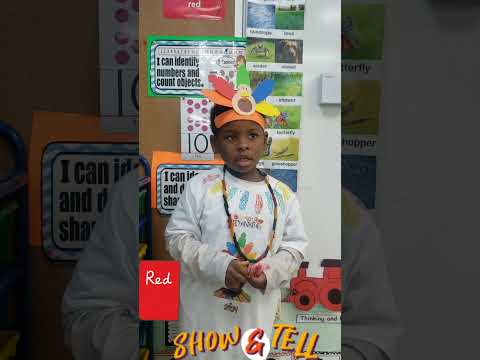 Show and Tell letter E, Color Red, 2024