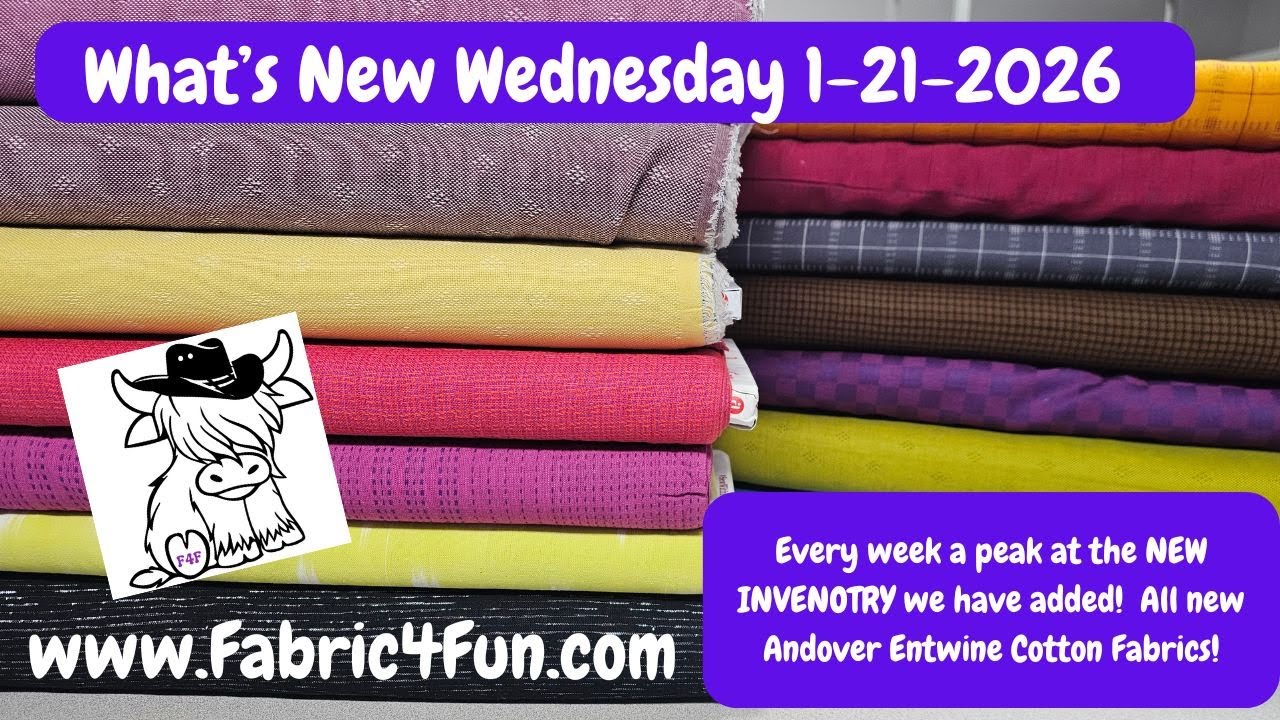 What's New Wednesday 1-21-2026  All NEW Entwine Cottons and Woven Cottons from Andover this week!