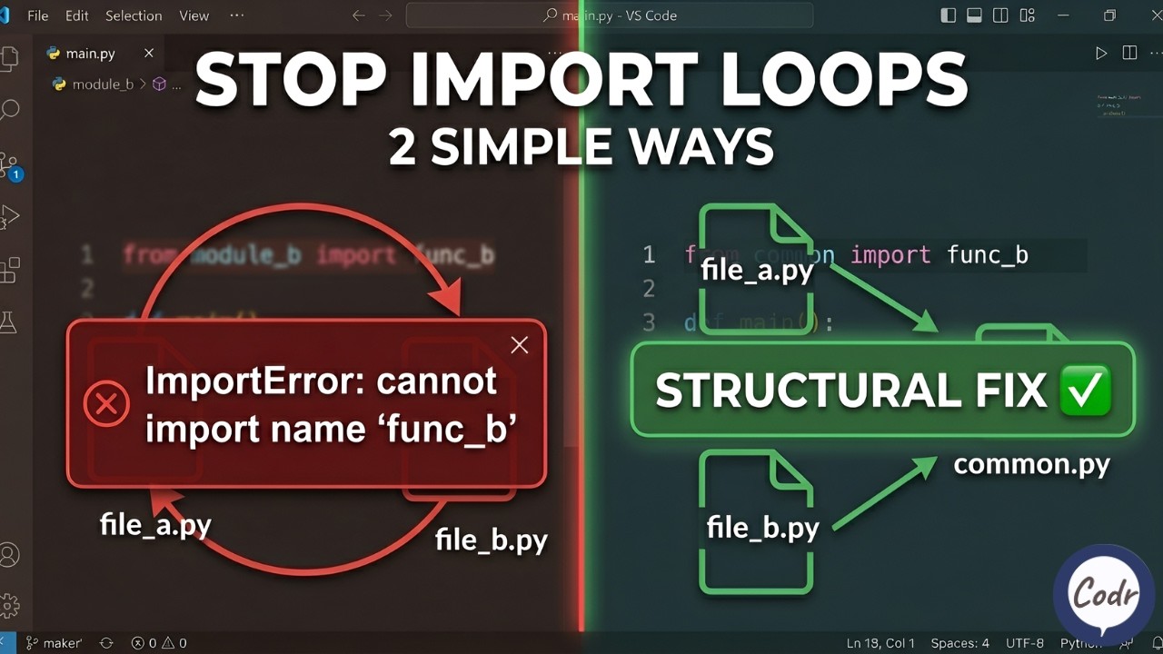 How to Fix Circular Import Error in Python (2 Simple Ways)