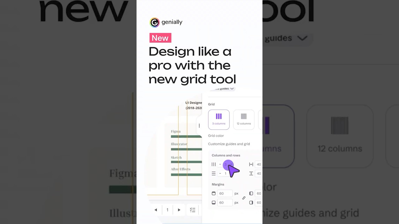 Design like a pro with the new grid tool!