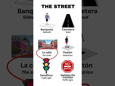 Learn Spanish Vocabulary - The Street (SimpleSpanish)