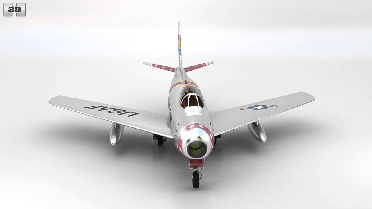 North American F-86 Sabre 3D model by 3DModels.org