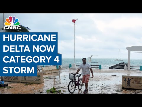 Hurricane Delta is intensifying rapidly, now a Category 4 storm