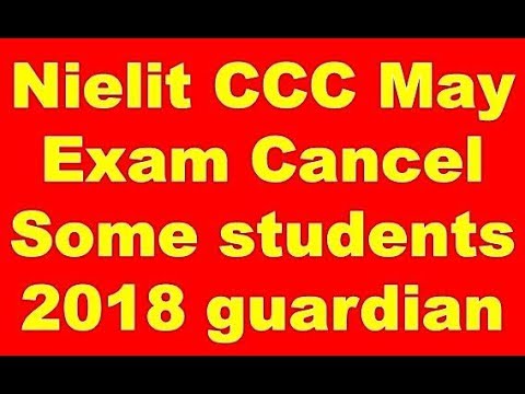 Nielit May 2018 CCC Examination guardian name submitted the affidavit to NIELIT- Gorakhpur