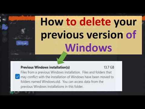How to delete your previous version of Windows