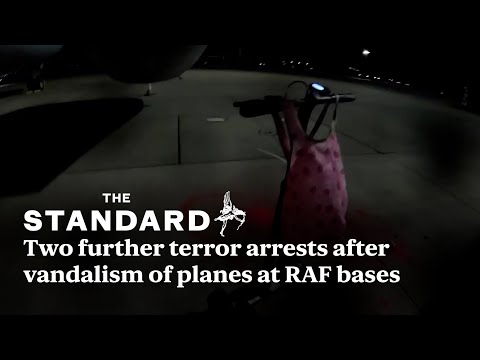 Two further terror arrests after vandalism of planes at RAF base