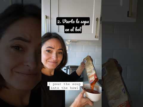Spanish Vlog: How to make soup in Spanish 🥣 #learnspanish #spanishlessons