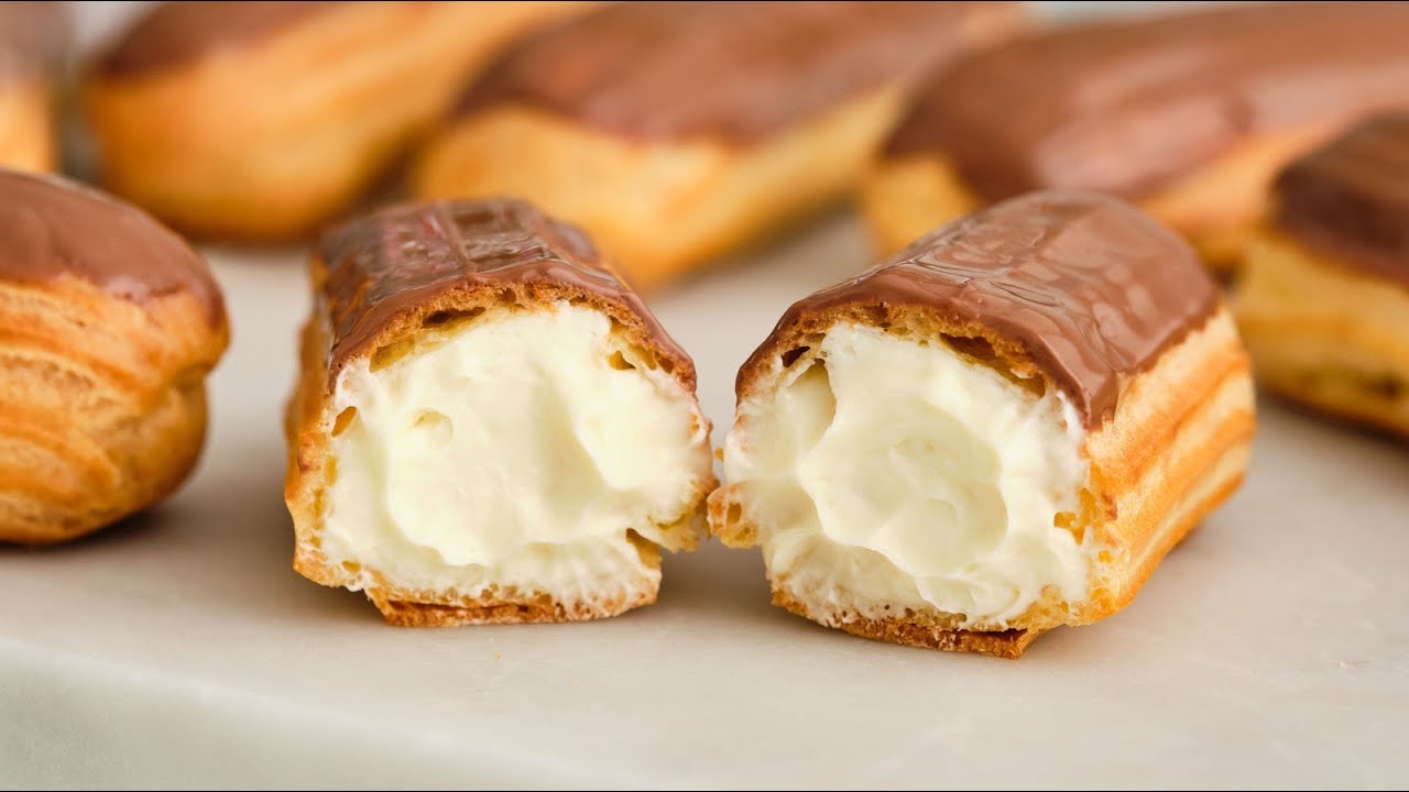 Pastry cream eclairs – Best Cooking recipes In the world