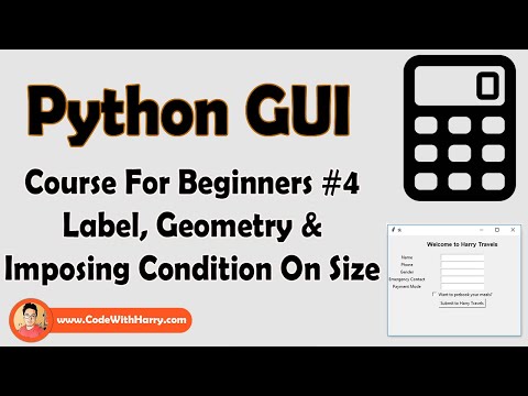Learn Label Geometry Maxsize Minsize | Python Tkinter GUI Tutorial In Hindi 4 - Mind Luster