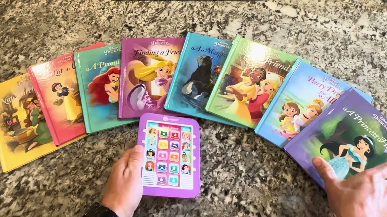 Disney Princess Ariel, Rapunzel, Belle, and More!- Dream Big Princess Me Reader and 8-Book Library