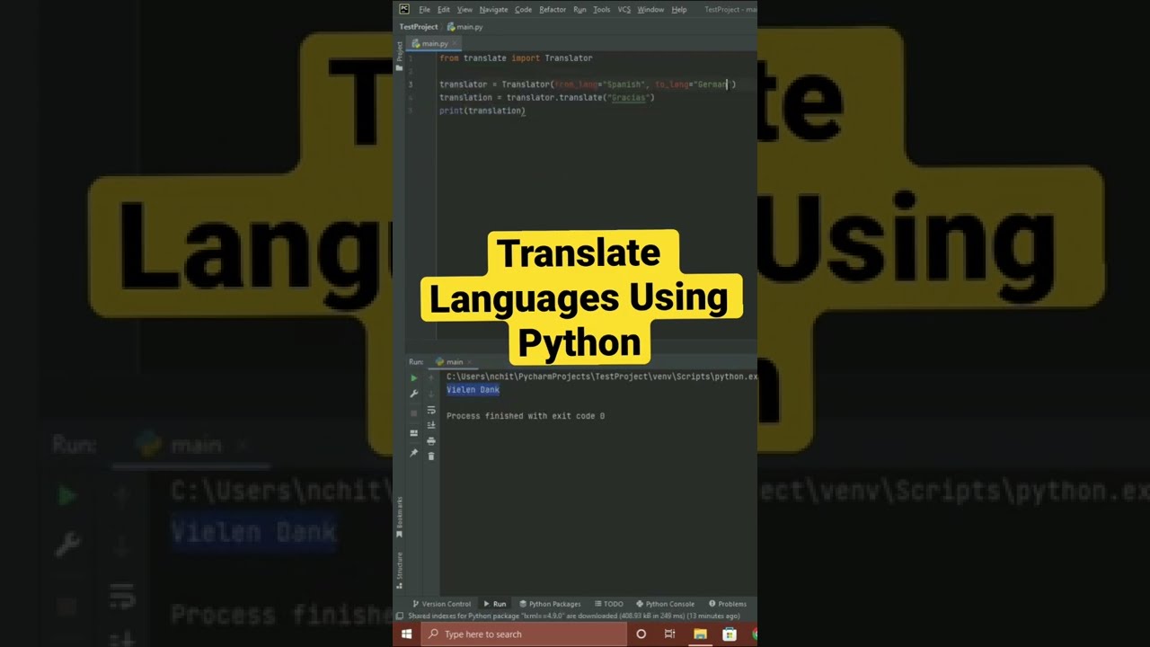 Translate Between 2 Specific Language using Python