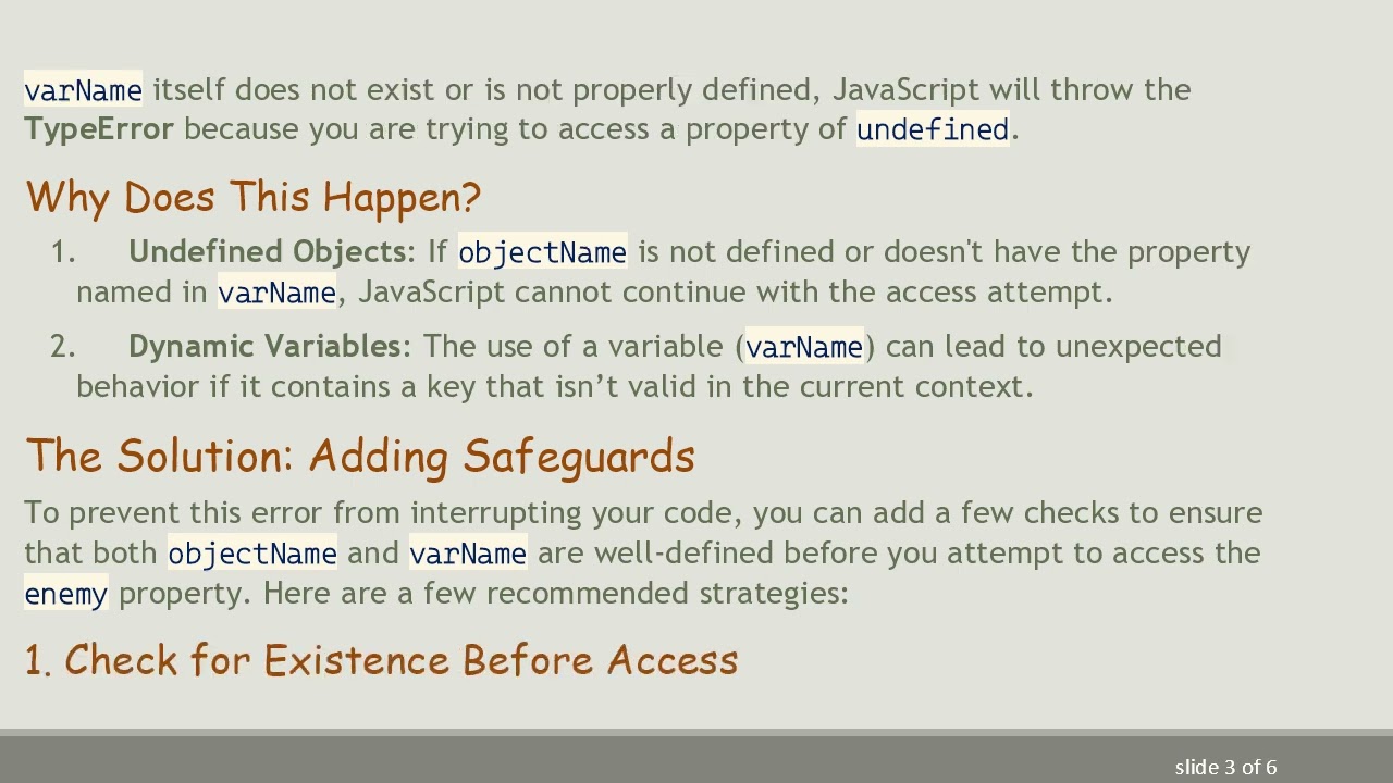 Understanding the TypeError in JavaScript: Why You Can't Read Properties of undefined