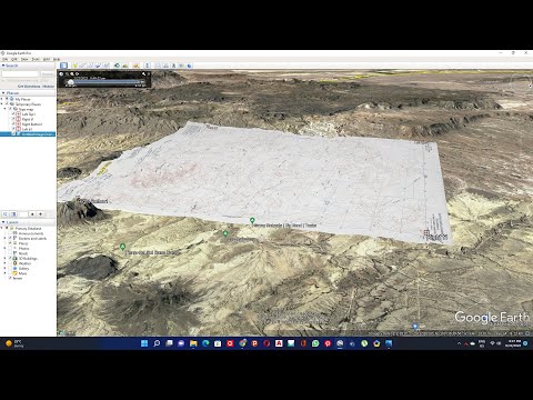 How to visualize topographical map in Google Earth | Overlay map on Google Eath